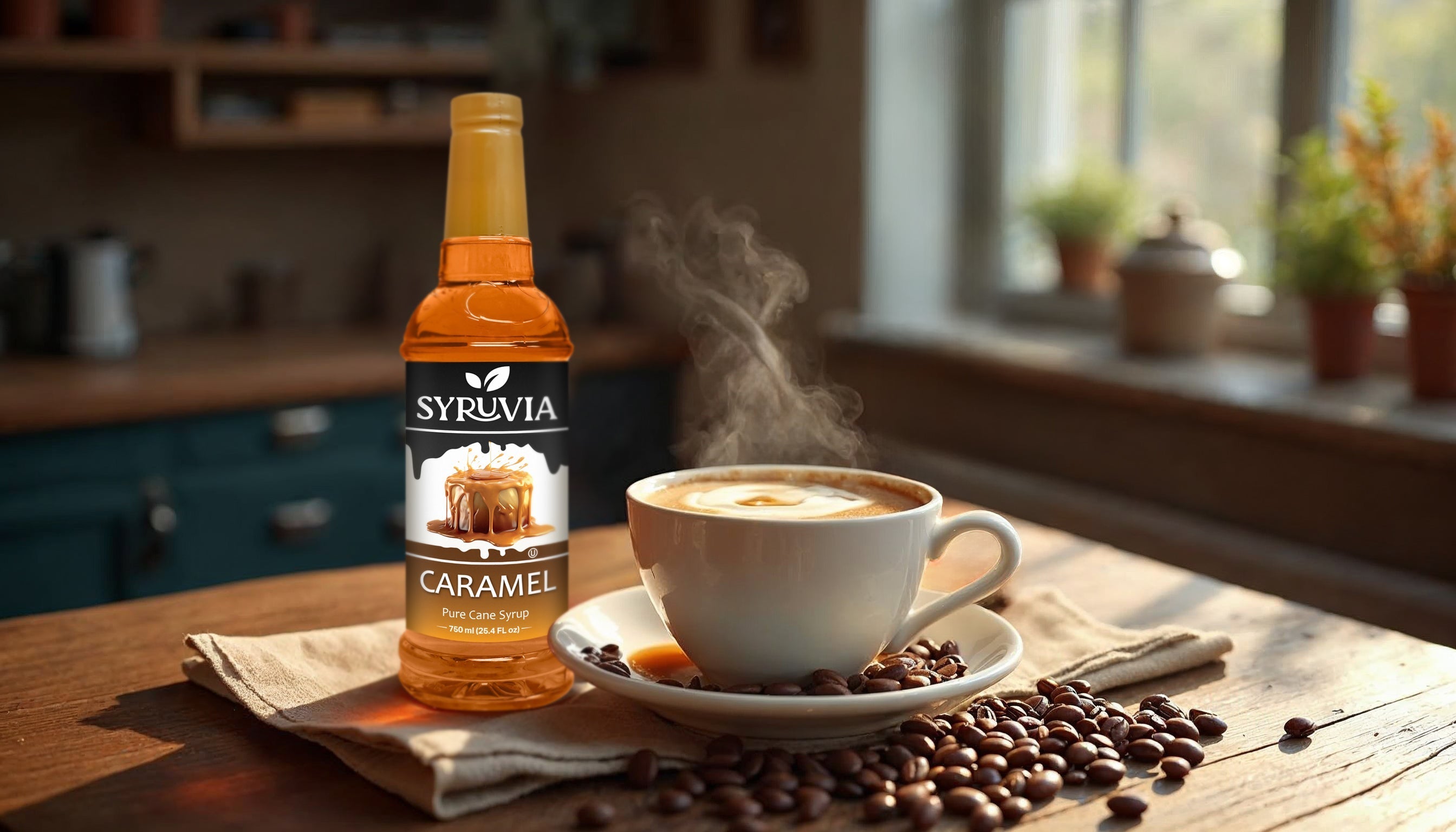 Café-Quality Caramel: Master the Art of Coffee Indulgence with Syruvia