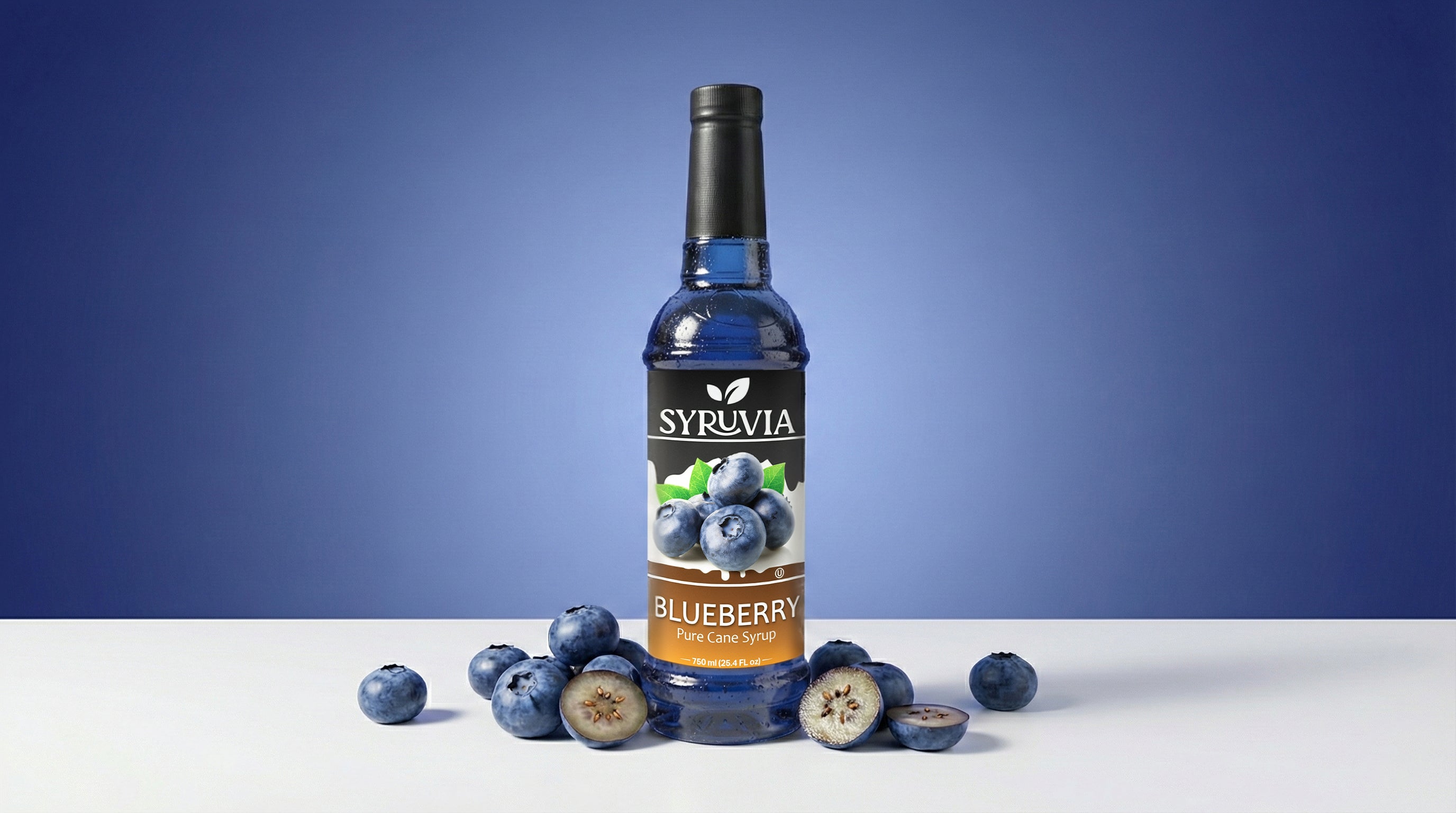 Syruvia Blueberry Syrup With Fresh Balanced Fruit Flavor