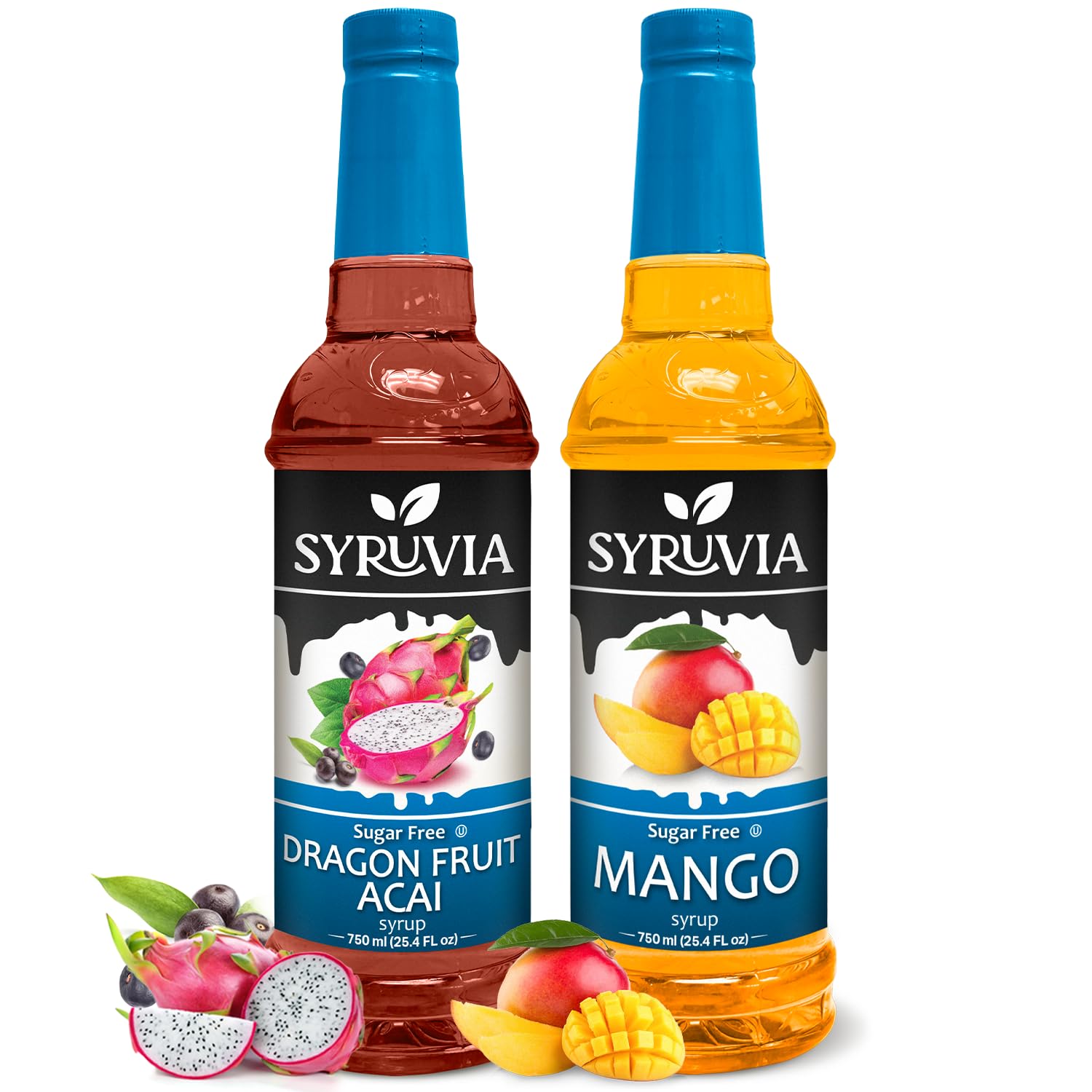 Variety Pack, Sugar Free Dragon Fruit Acai, and Mango Syrup – Syruvia