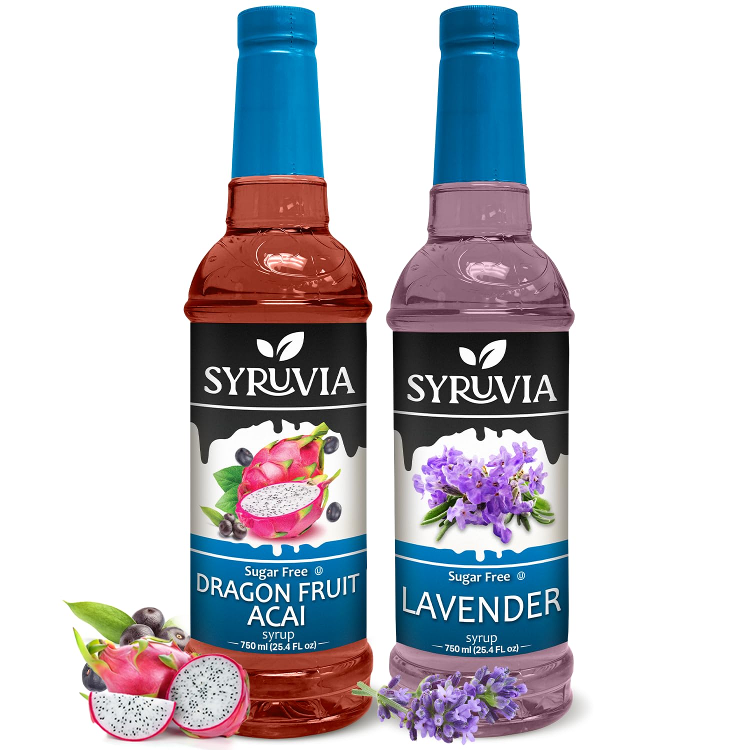 Variety Pack, Sugar Free Dragon Fruit Acai, and Lavender Syrup – Syruvia