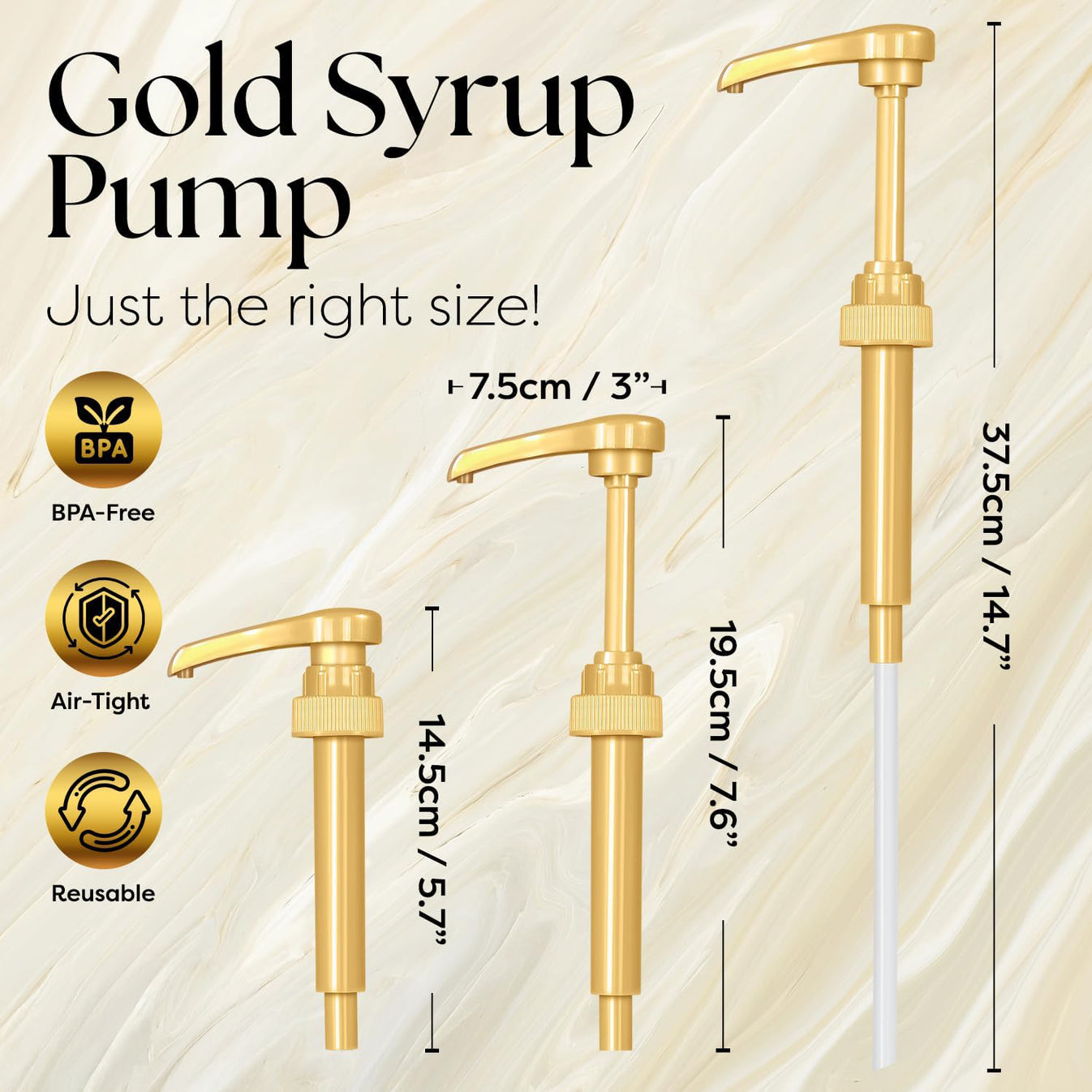 Coffee Syrup Pump for 750ml Bottles - Only $1.99 | Syruvia