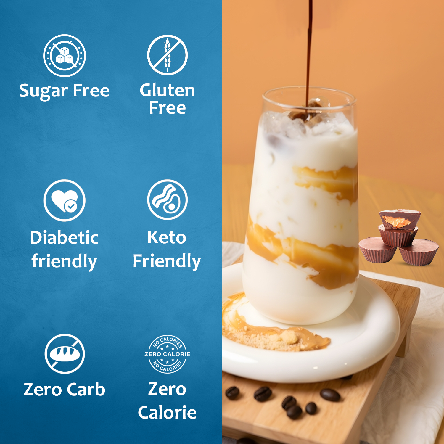 Syruvia 0-Sugar Peanut Butter Cup Syrup for Coffee & More – Only $6.99