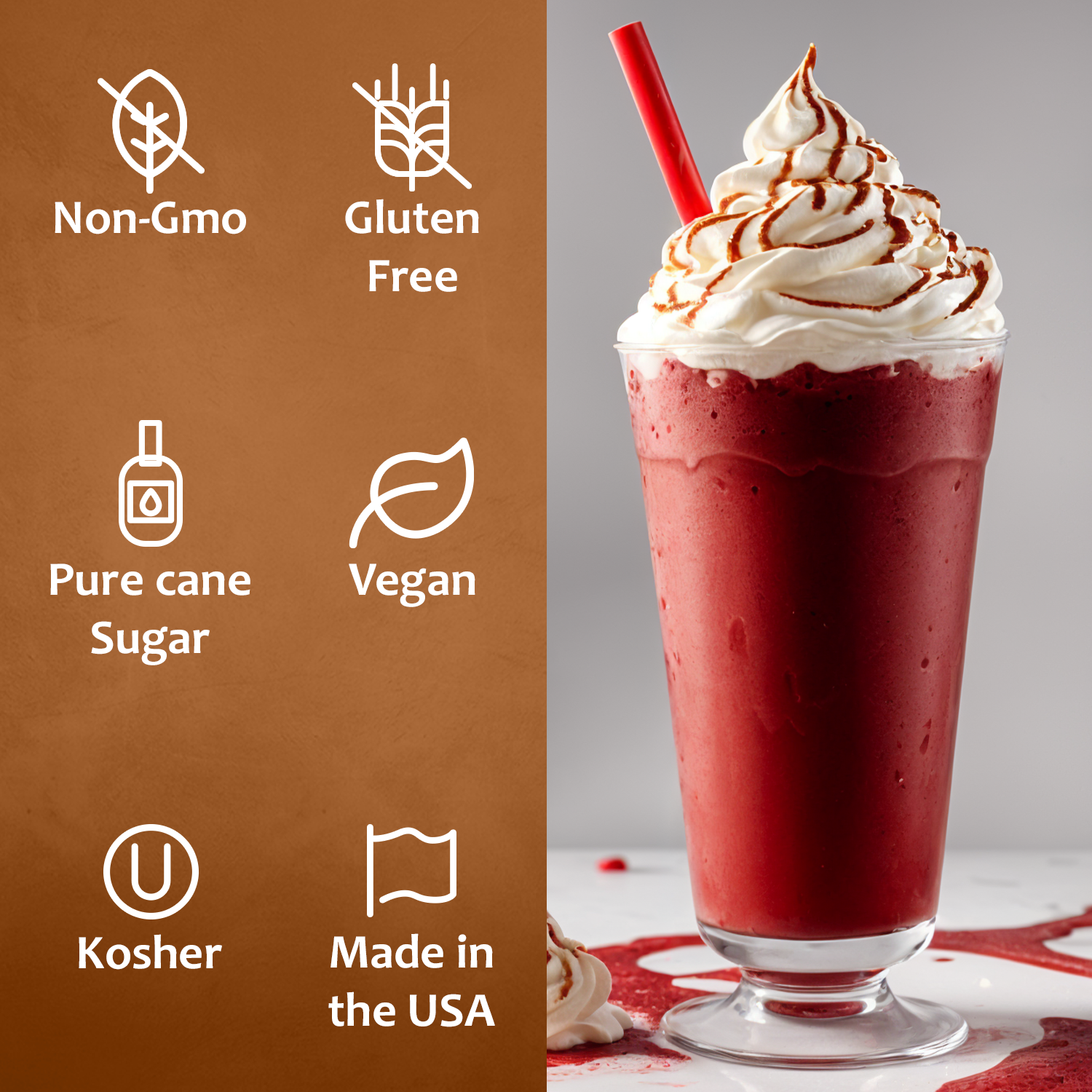 Syruvia Red Velvet Syrup for Desserts & Drinks – Only $6.99